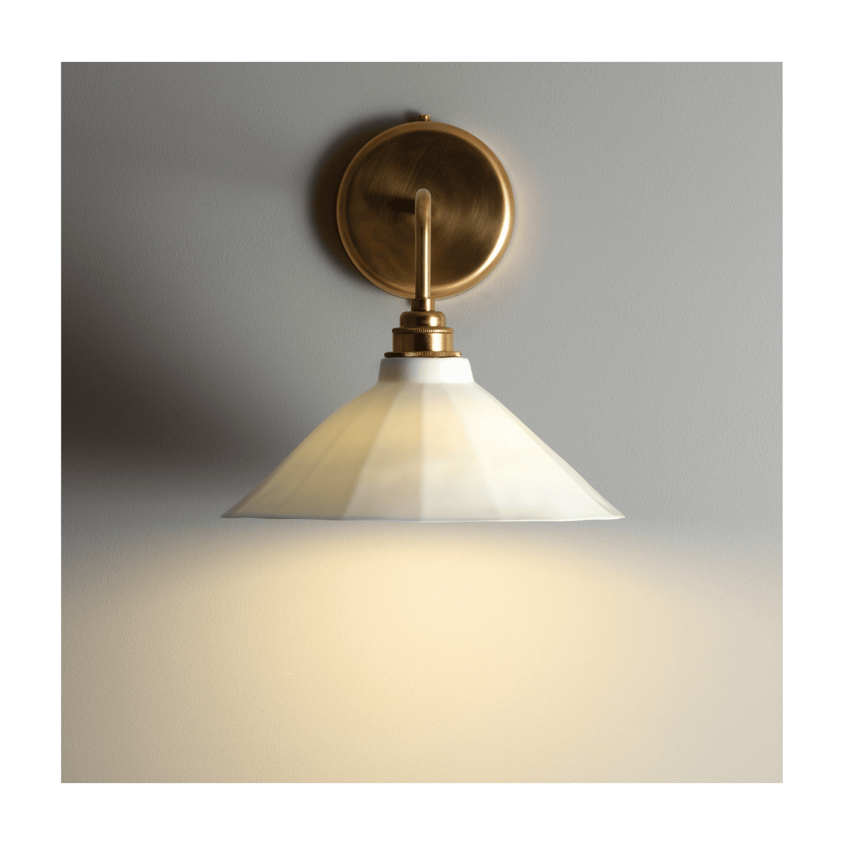 Adelaide White Wall Light | Handcrafted Bone China Ceramic Wall Light ...
