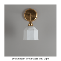 Raglan White Wall Light – Lyngard