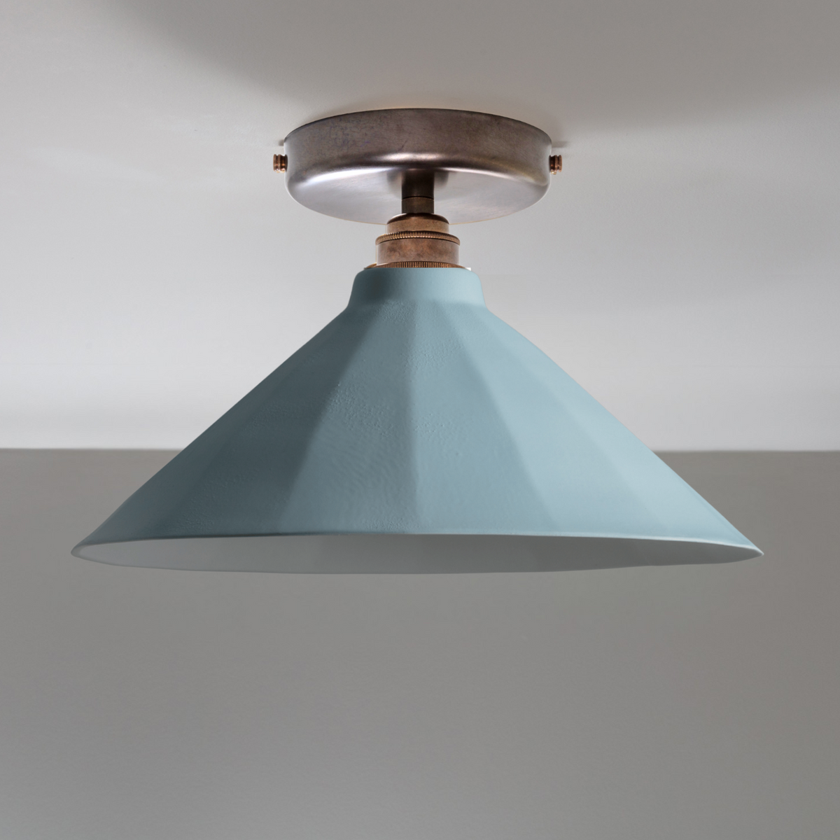 Adelaide Pale Delft Matte Colour Flush Mount Light – Lyngard